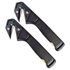 band/strap knife, black [set of 2]