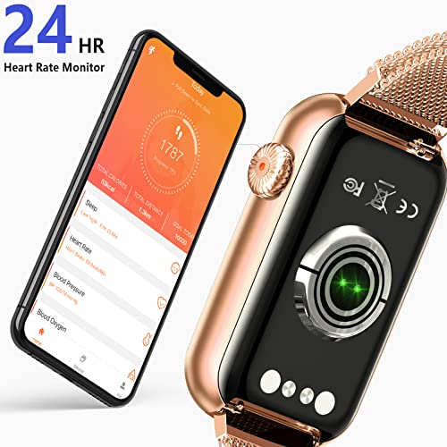 MorePro Fitness Tracker, Heart Rate Monitor Blood Pressure Activity Tracker with Blood Oxygen,IP68 Wateproof Sleep Tracker Sport Bracelet Pedometer Step Calories Smartwatch Women