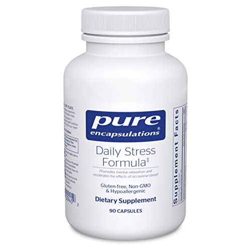 Pure Encapsulations Daily Stress Formula | Hypoallergenic Stress Defense Formula | 90 Capsules