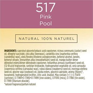 Burts Bees 100% Natural Glossy Lipstick, Pink Pool - 1 Tube