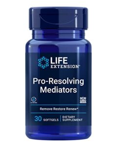 life extension pro-resolving mediators – inflammation management and joint health supplement -whole body health support – from marin oil prms spms – gluten-free, non-gmo, 30 softgels