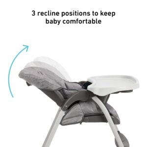 Graco Slim Snacker High Chair, Ultra Compact High Chair, Whisk