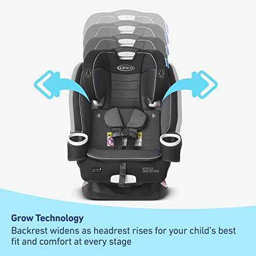 Graco 4Ever DLX SnugLock Grow 4-in-1 Car Seat | 10 Years of Use with 1 Car Seat, Featuring Easy Installation and Expandable Backrest (Maison)