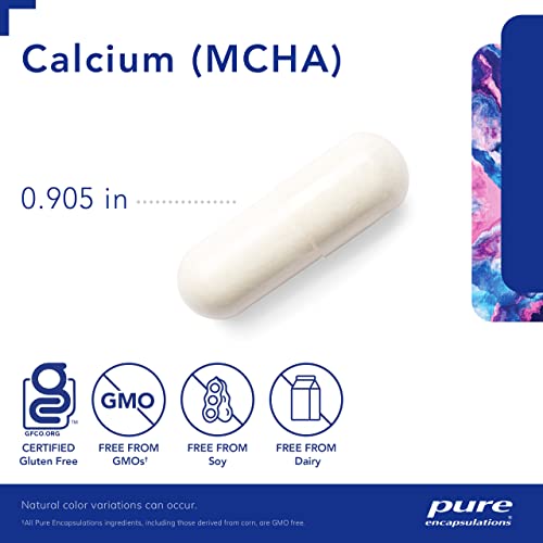 Pure Encapsulations Calcium MCHA | Hypoallergenic Supplement to Support Bones* | 180 Capsules