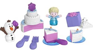 disney frozen toddler toy little people elsa & olaf’s party 12-piece playset with character figures for ages 18+ months