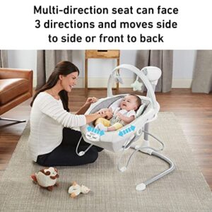 Graco Soothe 'n Sway LX Baby Swing with Portable Bouncer, Derby