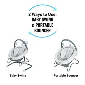 Graco Soothe 'n Sway LX Baby Swing with Portable Bouncer, Derby