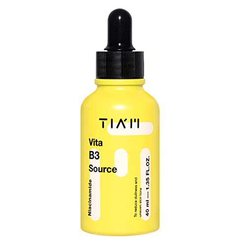 TIAM Vita B3 Source, 10% Niacinamide Serum, 2% Arbutin, Hyperpigmentation, Dark Spot Treatment, 1.35 Fl Oz