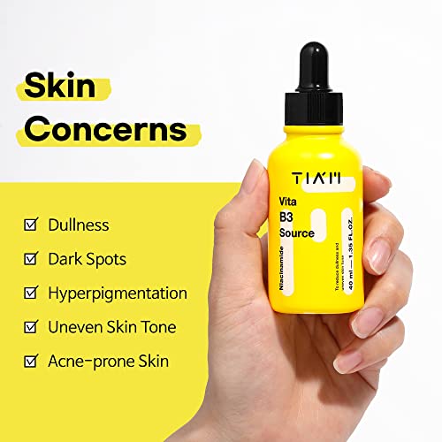 TIAM Vita B3 Source, 10% Niacinamide Serum, 2% Arbutin, Hyperpigmentation, Dark Spot Treatment, 1.35 Fl Oz