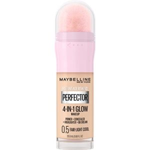 maybelline new york instant age rewind instant perfector 4-in-1 glow makeup, fair/light cool