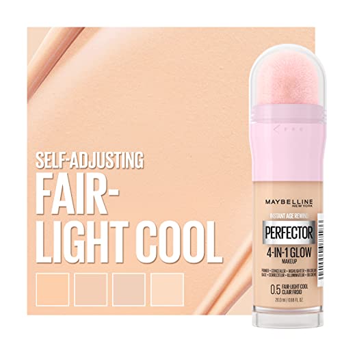 Maybelline New York Instant Age Rewind Instant Perfector 4-In-1 Glow Makeup, Fair/Light Cool