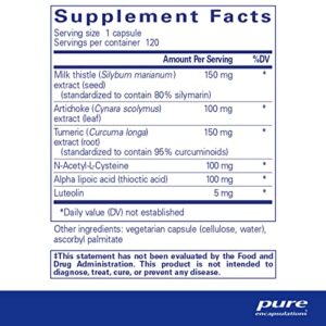 Pure Encapsulations LVR Formula | Hypoallergenic Supplement with Antioxidant Support for Liver Cell Health | 120 Capsules