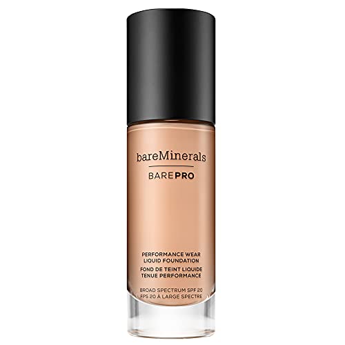 bareMinerals BarePro Performance Wear Liquid Foundation, Cool Beige, 1.02 Fl Oz