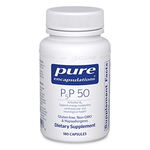 Pure Encapsulations P5P 50 | Vitamin B6 Supplement to Support Metabolism* | 180 Capsules