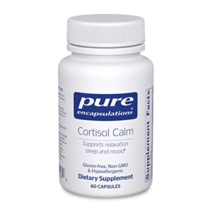 pure encapsulations cortisol calm | supplement to support relaxation and restful sleep during times of occasional stress* | 60 capsules