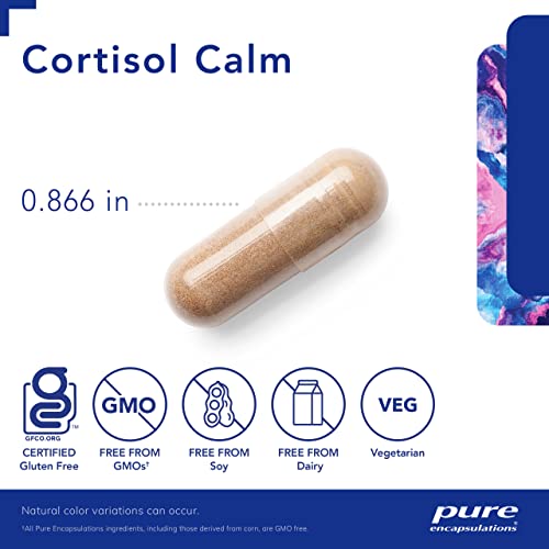 Pure Encapsulations Cortisol Calm | Supplement to Support Relaxation and Restful Sleep During Times of Occasional Stress* | 60 Capsules