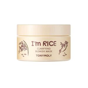 tonymoly i’m rice clarifying blemish clay mask