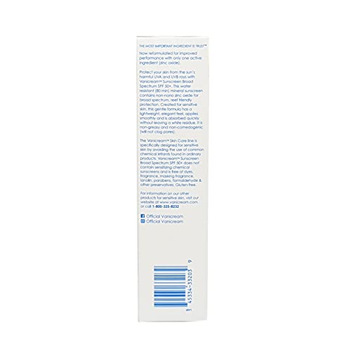 Vanicream Sunscreen Broad Spectrum SPF 50+ oz., 3 Ounce