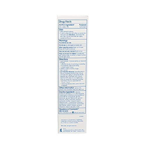 Vanicream Sunscreen Broad Spectrum SPF 50+ oz., 3 Ounce