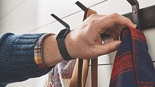 Fitbit Charge 5 Premium Horween Leather Accessory Band, Official Product, Black, Small