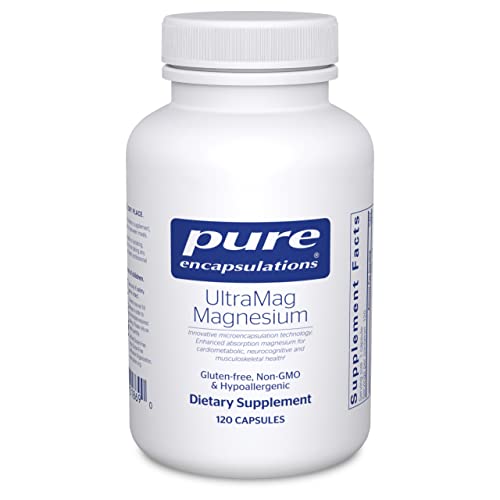 Pure Encapsulations UltraMag Magnesium | Supplement to Support Nutrient Metabolism, Energy Production, Bones, Muscle Relaxation, and Cardiovascular Health* | 120 Capsules