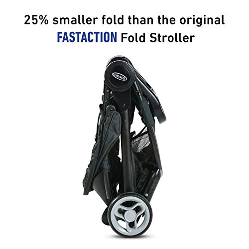 Graco FastAction SE Travel System | Includes Quick Folding Stroller and SnugRide 35 Lite Infant Car Seat, Redmond