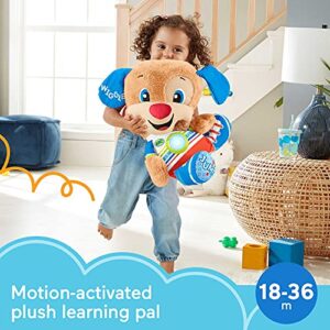 Fisher-Price Laugh & Learn So Big Puppy, Large Musical Plush Toy with Learning Content for Toddlers and Preschool Kids