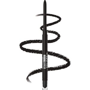 maybelline tattoostudio waterproof mechanical gel eyeliner pencil makeup, smokey black, 1 count