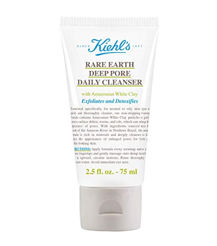 Kiehl's Rare Earth Deep Pore Cleanser with Amazonian White Clay, 2.5 Ounce/75ml