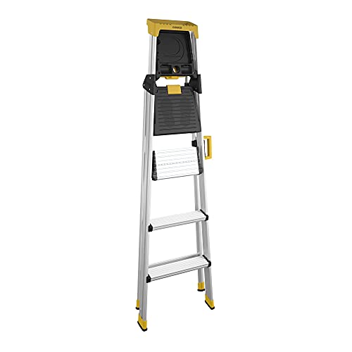 COSCO 6 ft Commercial Aluminum Project Ladder (Yellow)