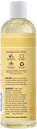 Burts Bees Rosemary & Lemon Body Wash, 12 Oz - Pack of 3 (Package May Vary)