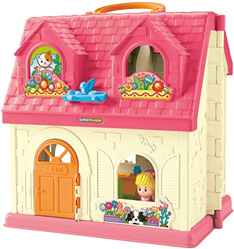 Fisher-Price Little People Surprise & Sounds Home [Amazon Exclusive] & Little People Community Heroes, Figure Set Featuring 5 Character Figures for Toddlers and Preschool Kids Ages 1 to 5 Years