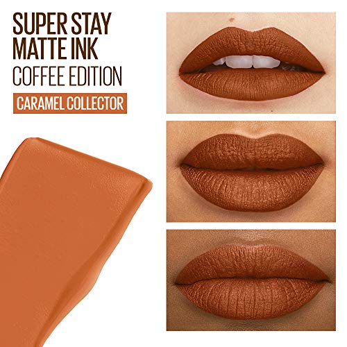 Maybelline New York SuperStay Matte Ink Liquid Lipstick, Coffee Edition, Caramel Collector, 0.17 Ounce