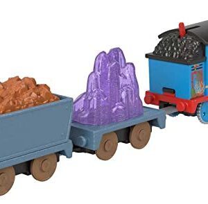 Thomas & Friends Motorized Toy Train Crystal Caves Thomas Battery-Powered Engine with Cargo for Ages 3+ Years