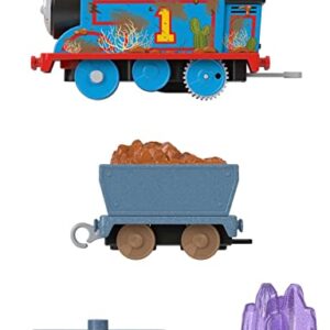 Thomas & Friends Motorized Toy Train Crystal Caves Thomas Battery-Powered Engine with Cargo for Ages 3+ Years