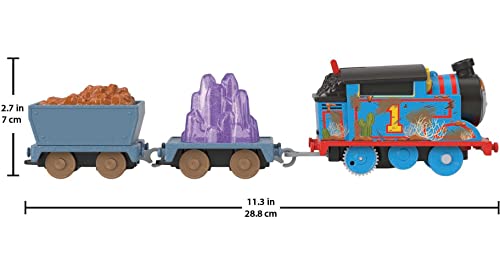 Thomas & Friends Motorized Toy Train Crystal Caves Thomas Battery-Powered Engine with Cargo for Ages 3+ Years