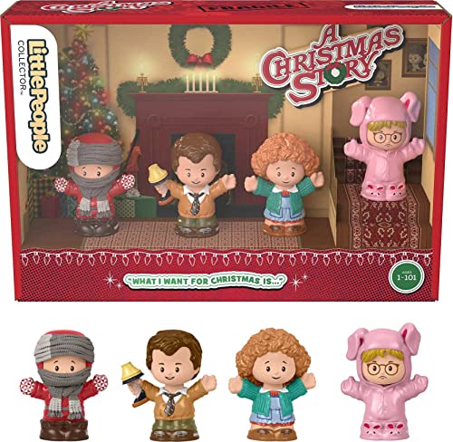 Little People Collector A Christmas Story Special Edition Figure Set In Display Gift Box for Adults & Fans, 4 Figurines [Amazon Exclusive]