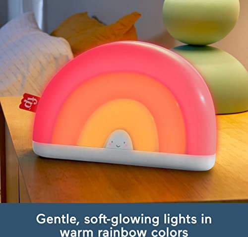 Fisher-Price Sound Machine Soothe & Glow Rainbow With Lights Music And Volume Control For Newborns And Up