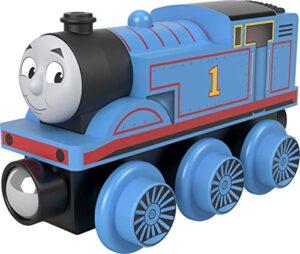 thomas & friends wooden railway toy train thomas push-along wood engine for toddlers & preschool kids ages 2+ years