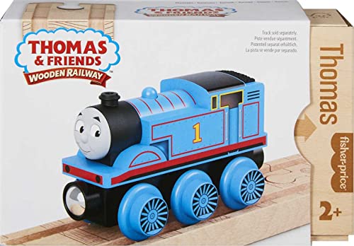 Thomas & Friends Wooden Railway Toy Train Thomas Push-Along Wood Engine For Toddlers & Preschool Kids Ages 2+ Years