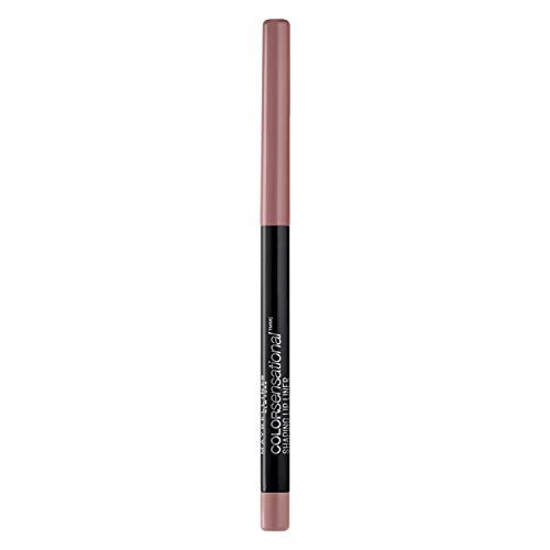 Maybelline Color Sensational Shaping Lip Liner with Self-Sharpening Tip, Dusty Rose, Nude Pink, 1 Count