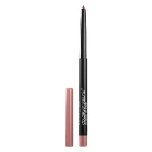 Maybelline Color Sensational Shaping Lip Liner with Self-Sharpening Tip, Dusty Rose, Nude Pink, 1 Count