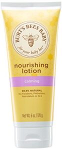 burt’s bees baby nourishing lotion, calming baby lotion – 6 ounce tube