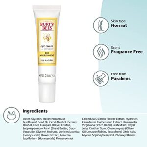 Burt's Bees Skin Nourishment Eye Cream for Normal to Combination Skin, 0.5 Oz (Package May Vary)