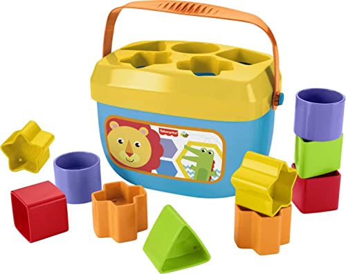 Fisher-Price Laugh & Learn Baby Walker and Musical Learning Toy with Smart Stages Educational Content & Baby Toy Gift Set with Rock-a-Stack Ring Stacking Toy and Baby’s First Blocks Set