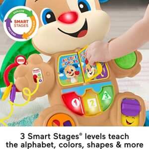 Fisher-Price Laugh & Learn Baby Walker and Musical Learning Toy with Smart Stages Educational Content & Baby Toy Gift Set with Rock-a-Stack Ring Stacking Toy and Baby’s First Blocks Set