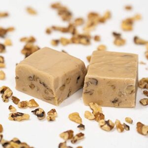 valley fudge, maple walnut, fresh artisan fudge, real butter, gourmet candy, half pound package