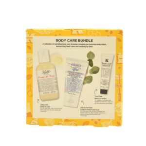 Kiehl'sn Body Care Bundle 3 Piece Set - Ultimate Strength Hand Salve, Cream De Corps & Lip Balm