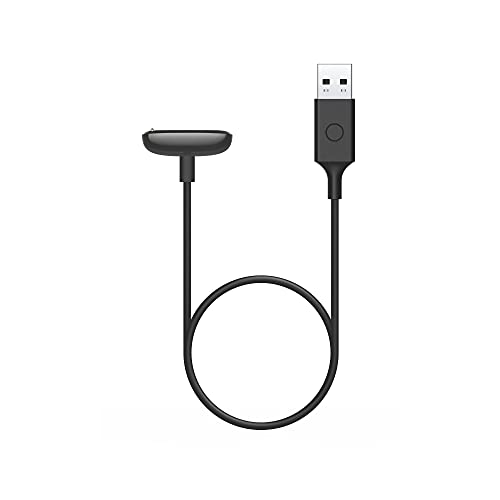 Fitbit Luxe & Charge 5 and Retail Charging Cable, Official Product, Black, Smartphone