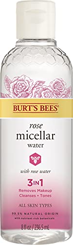 Burt's Bees Micellar Facial Cleansing Water with Rose Water, 8 Oz(Pack of 1)